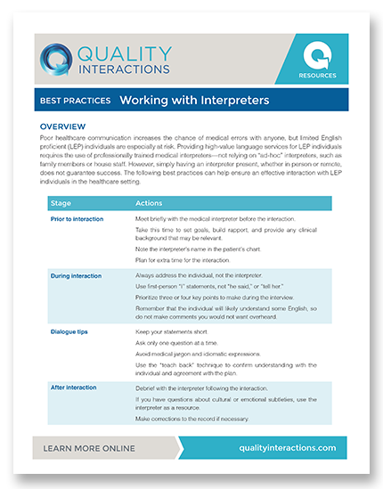 Download Best Practices for Working with Interpreters