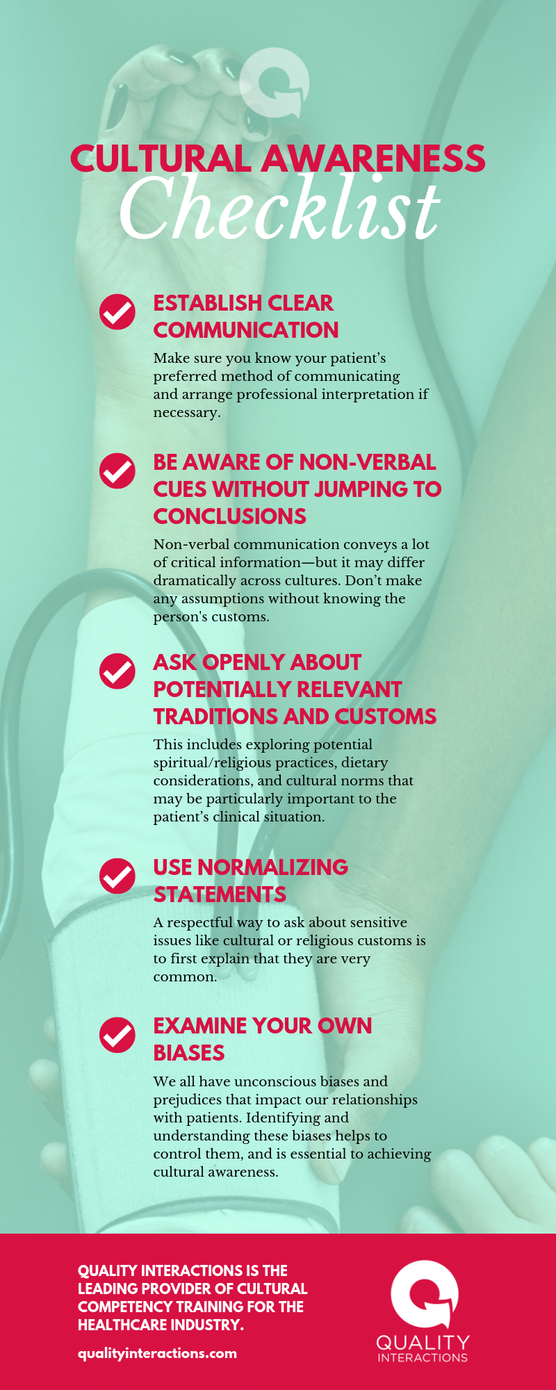 Cultural Awareness in Healthcare: A Checklist